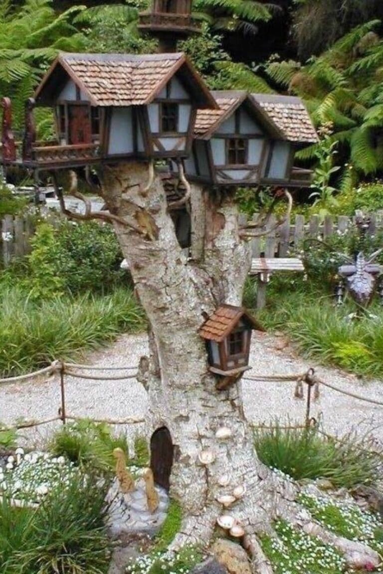 23 Creative Tree Stump Garden Decor Ideas to Spark Your Imagination