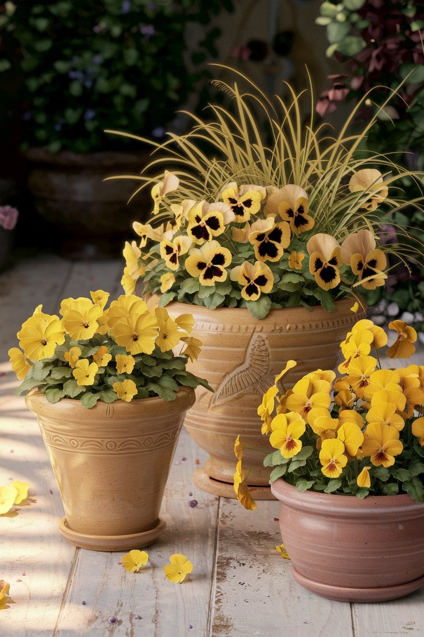 34 Colorful Spring Container Garden Ideas To Brighten Your Front Porch