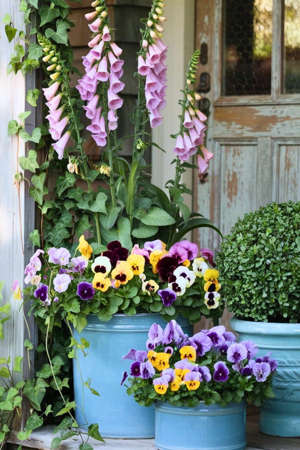 34 Colorful Spring Container Garden Ideas To Brighten Your Front Porch