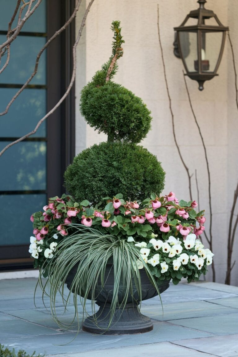 34 Colorful Spring Container Garden Ideas To Brighten Your Front Porch