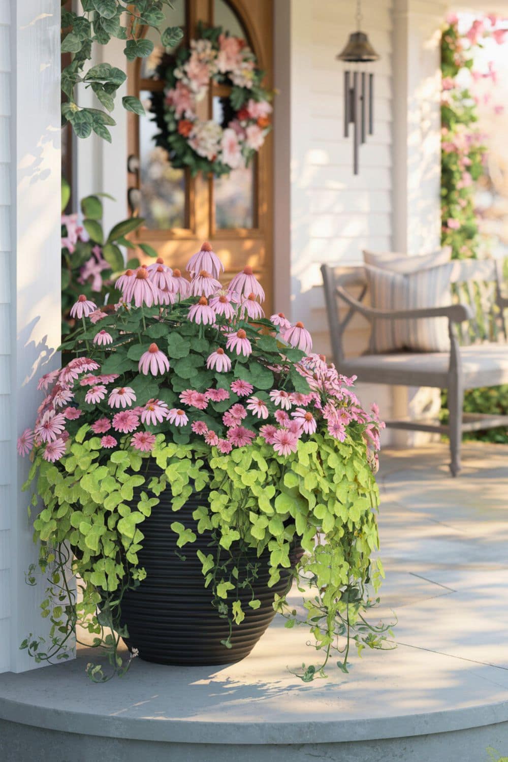 34 Colorful Spring Container Garden Ideas To Brighten Your Front Porch