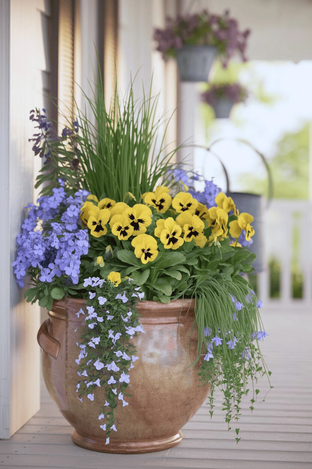 34 Colorful Spring Container Garden Ideas To Brighten Your Front Porch
