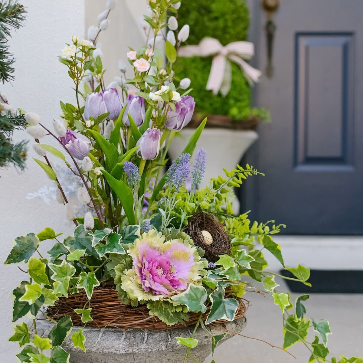 34 Colorful Spring Container Garden Ideas To Brighten Your Front Porch